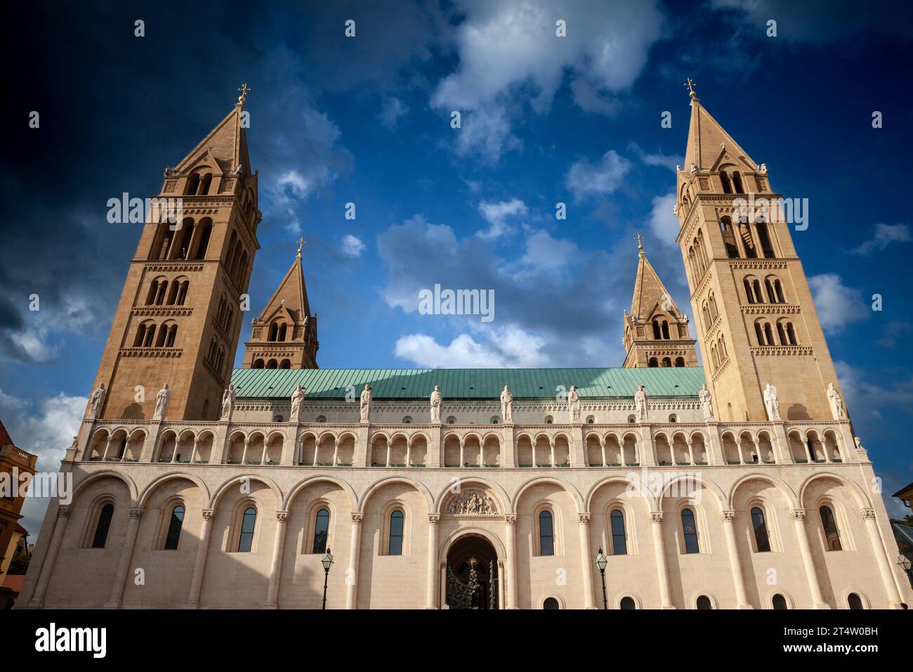 Picture of Pecsi Dom, the main church and cathedral of Pecs, Hungary ...