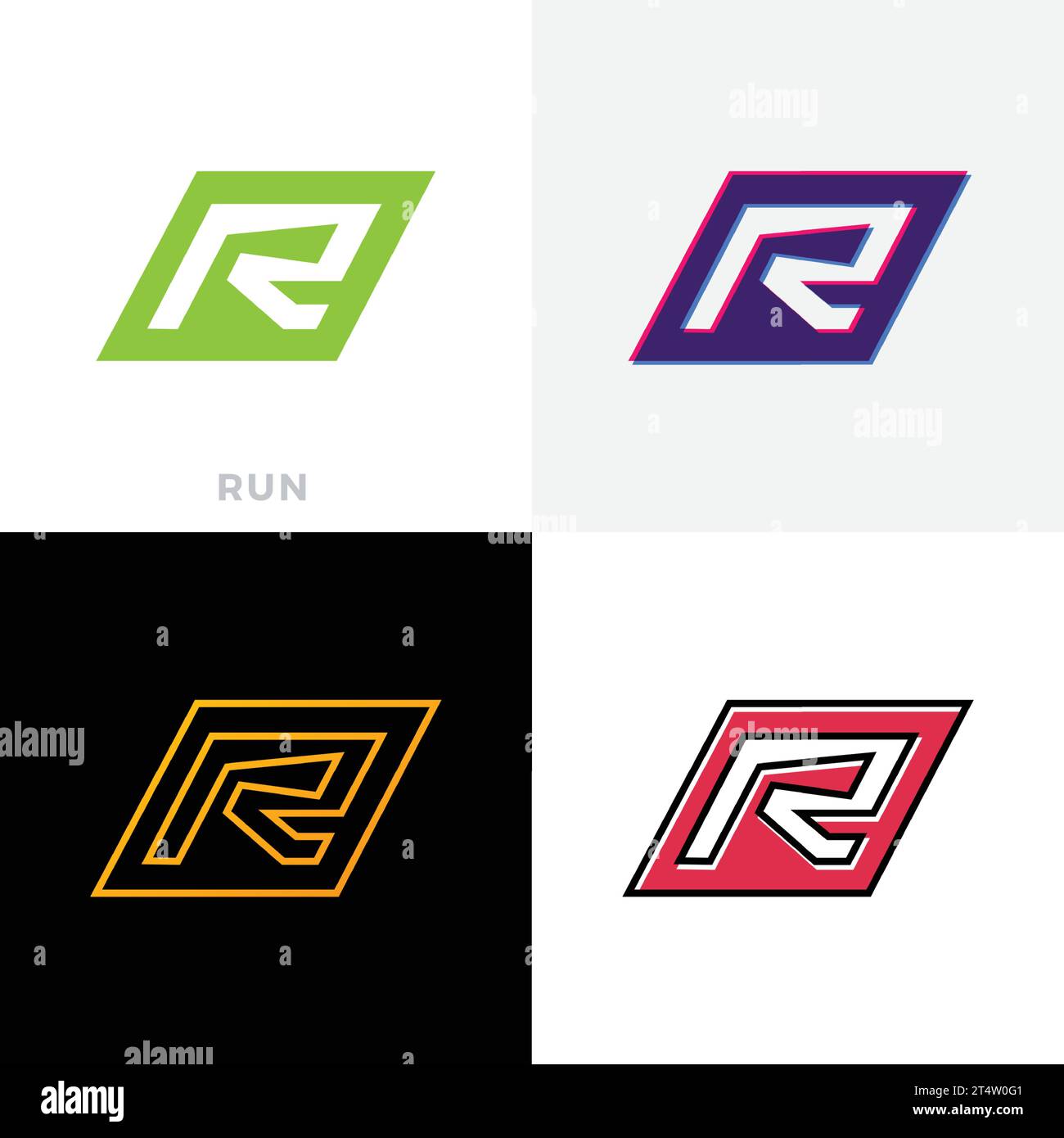 R run Stock Vector Images - Alamy