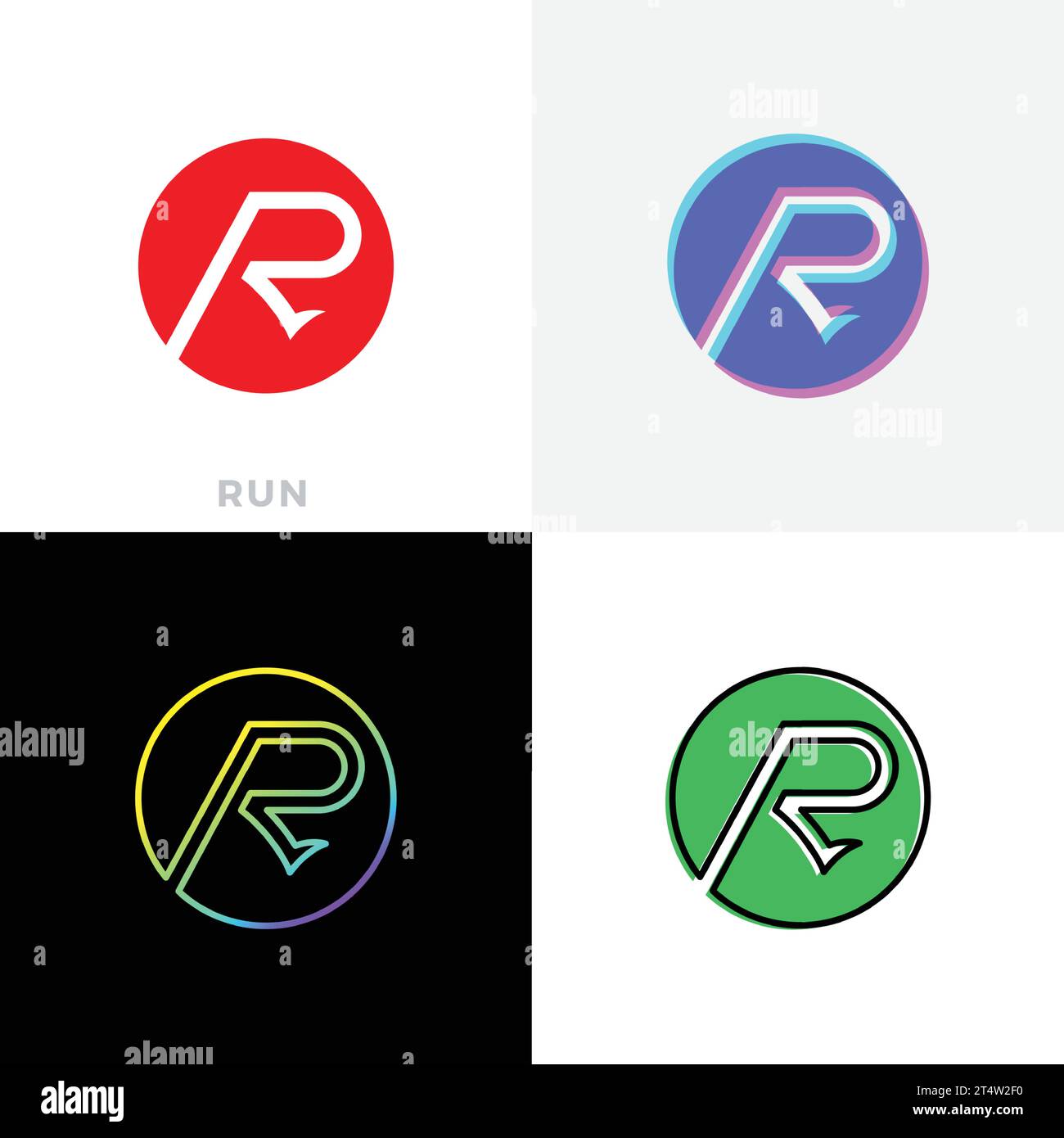 R run Stock Vector Images - Alamy