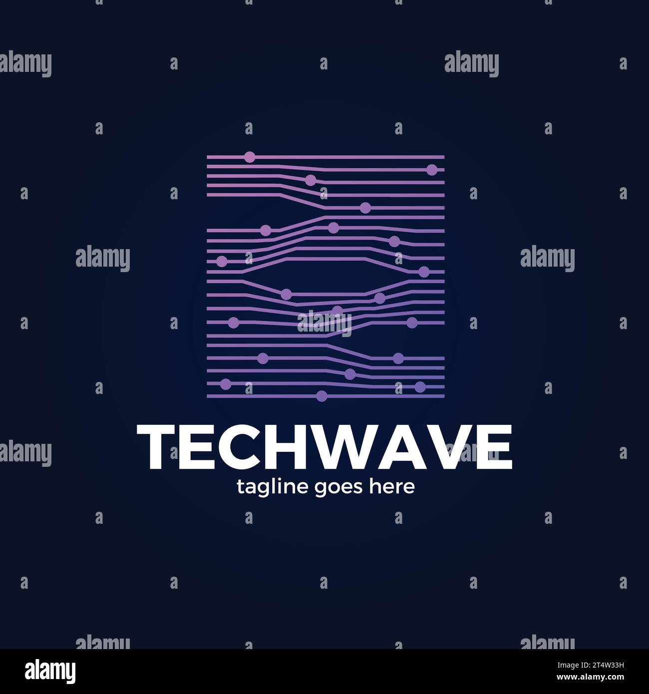 Digital network block chain logo technology icon Vector Image Stock ...