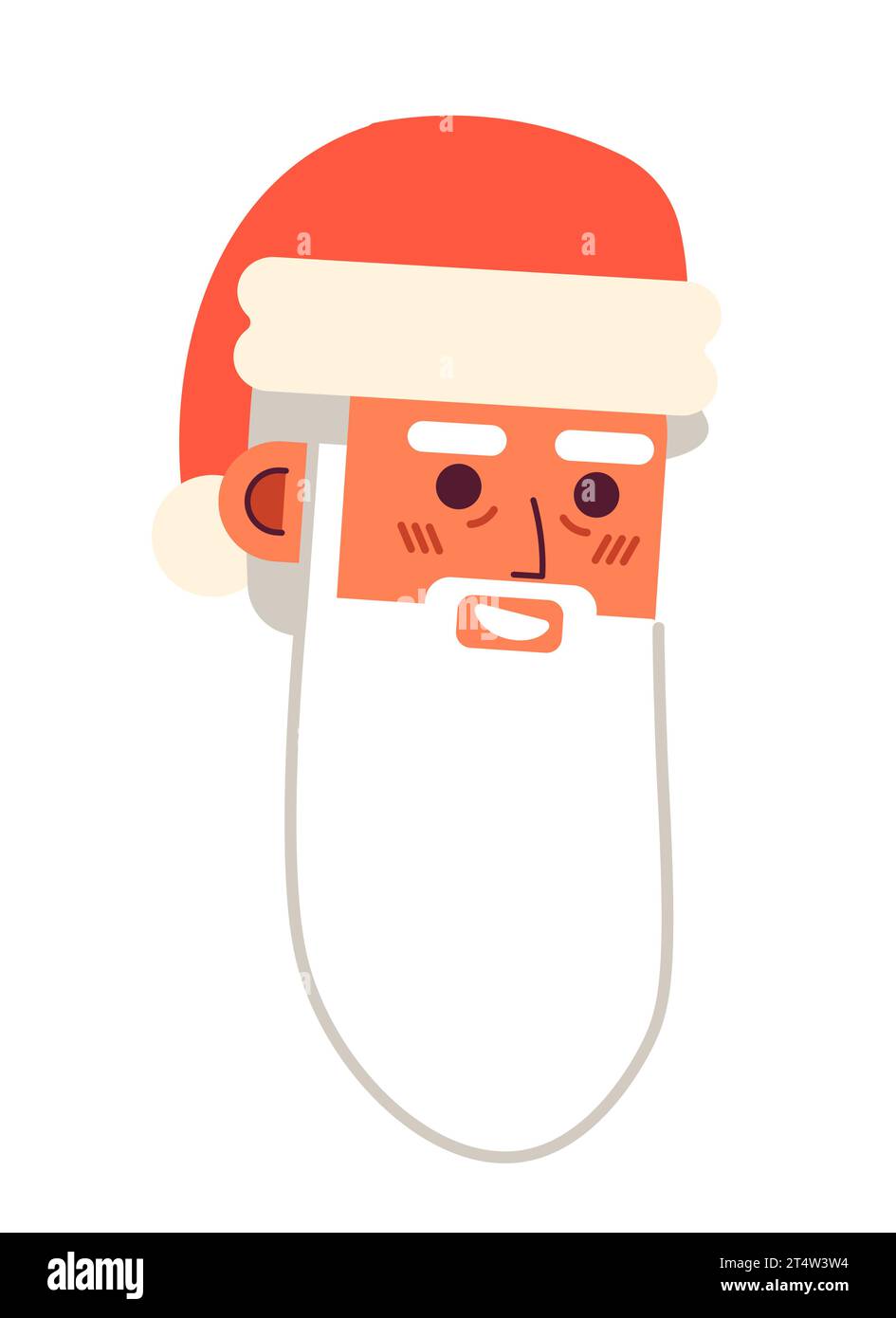 Santa Claus 2D vector avatar illustration Stock Vector Image & Art - Alamy