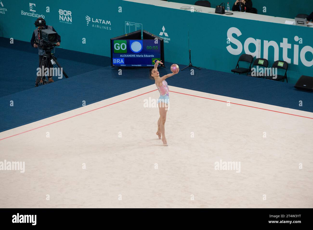 Santiago, Chile. 01st Nov, 2023. Maria Eduarda Alexandre, from rhythmic ...