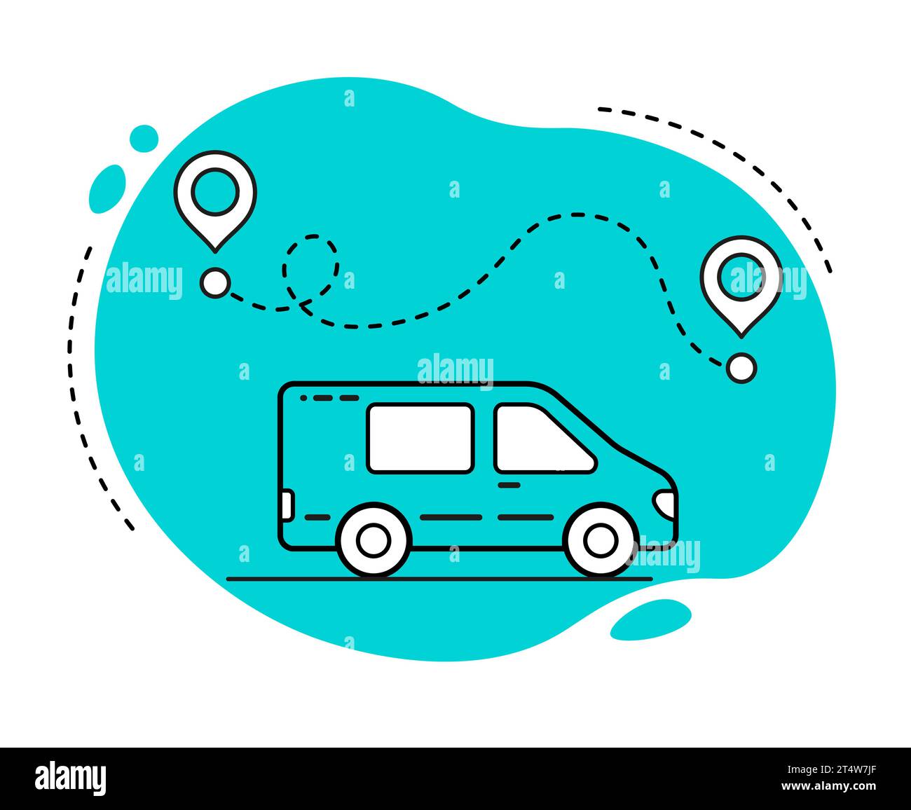 Bus route map Cut Out Stock Images & Pictures - Alamy