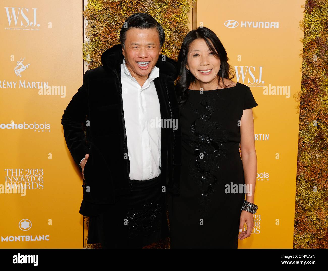 New York, United States. 01st Nov, 2023. Zang Toi and Mae Cheng arrives ...