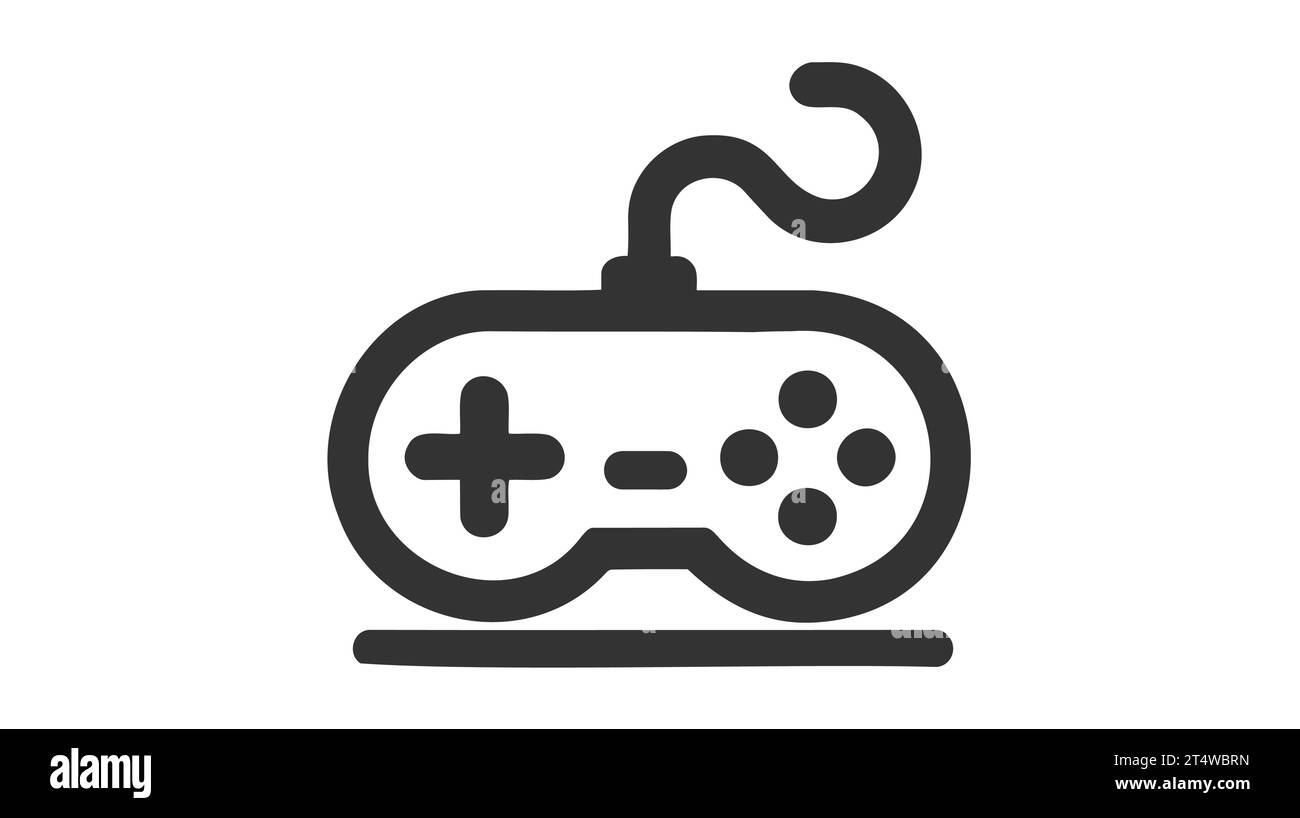 Minimal Gaming Symbol - Stream modern Games - Wireless Controller Icon ...