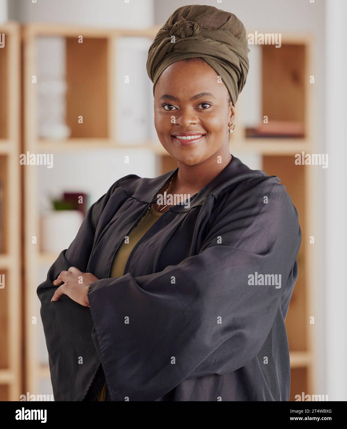 Black woman, portrait and lawyer with confidence at office with ...