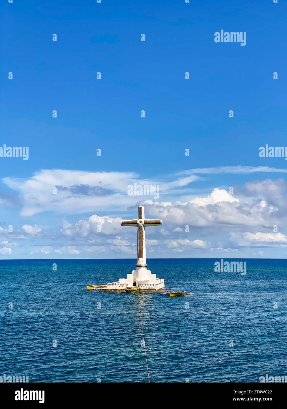 Beautiful seascape of Sunken Cemetery in Camiguin Island. Philippines ...