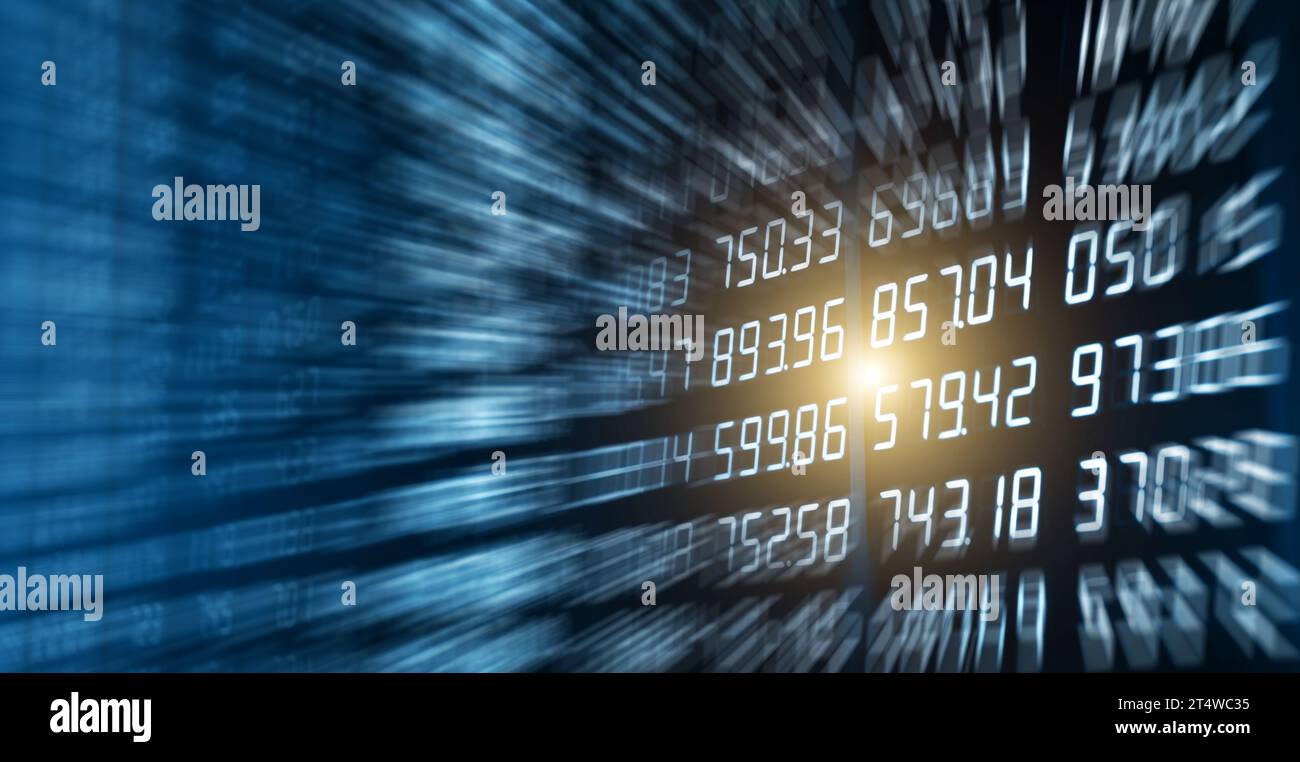 Stock market ticker board index hi-res stock photography and images - Alamy