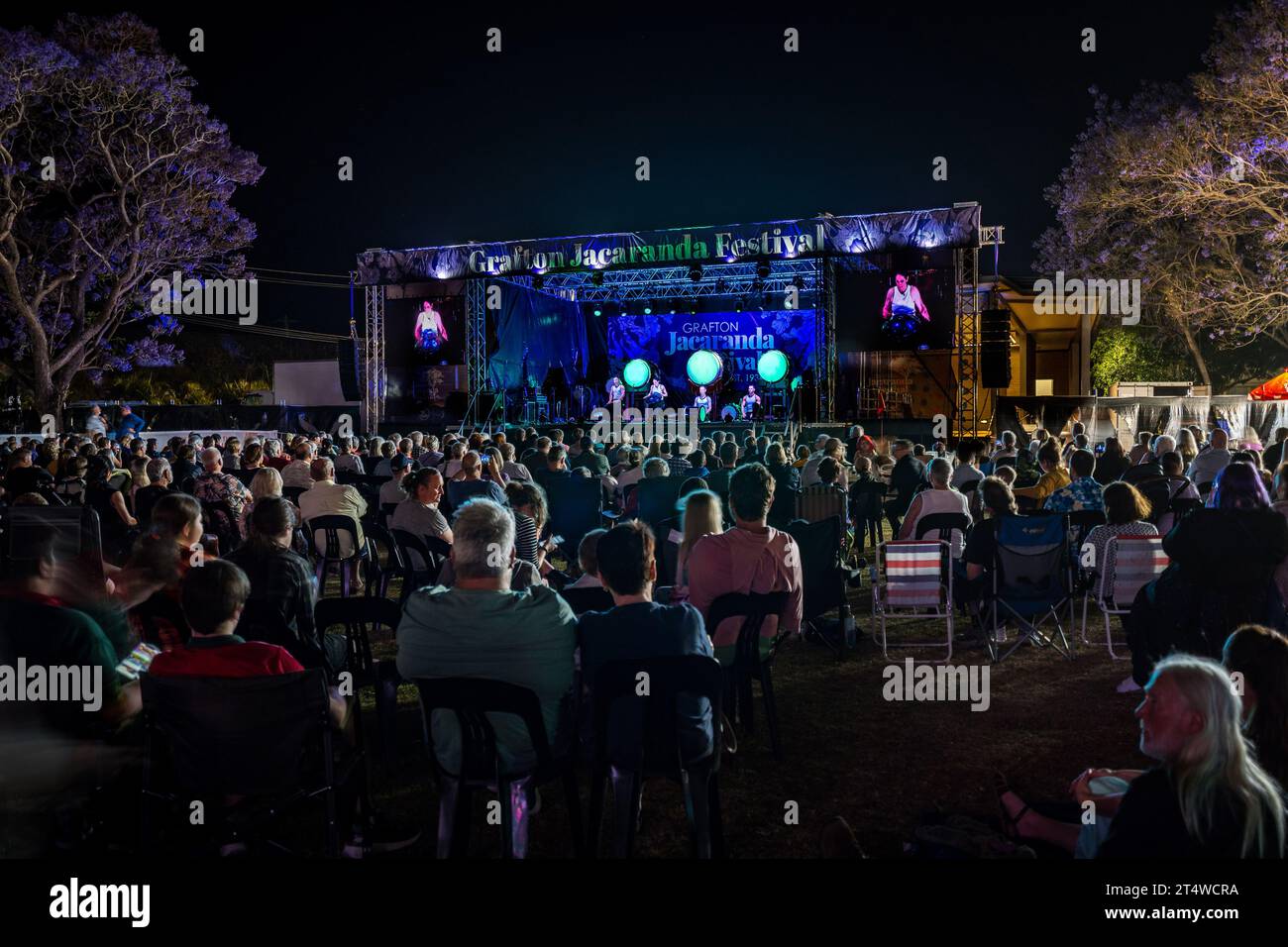 Grafton, NSW, Australia - Jacaranda Festival at the Market Square Stock ...