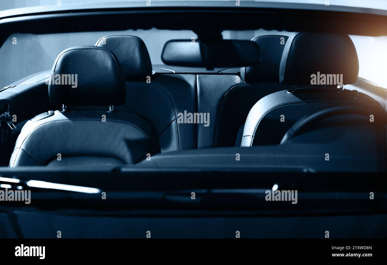 Modern interior of a new car Stock Photo - Alamy
