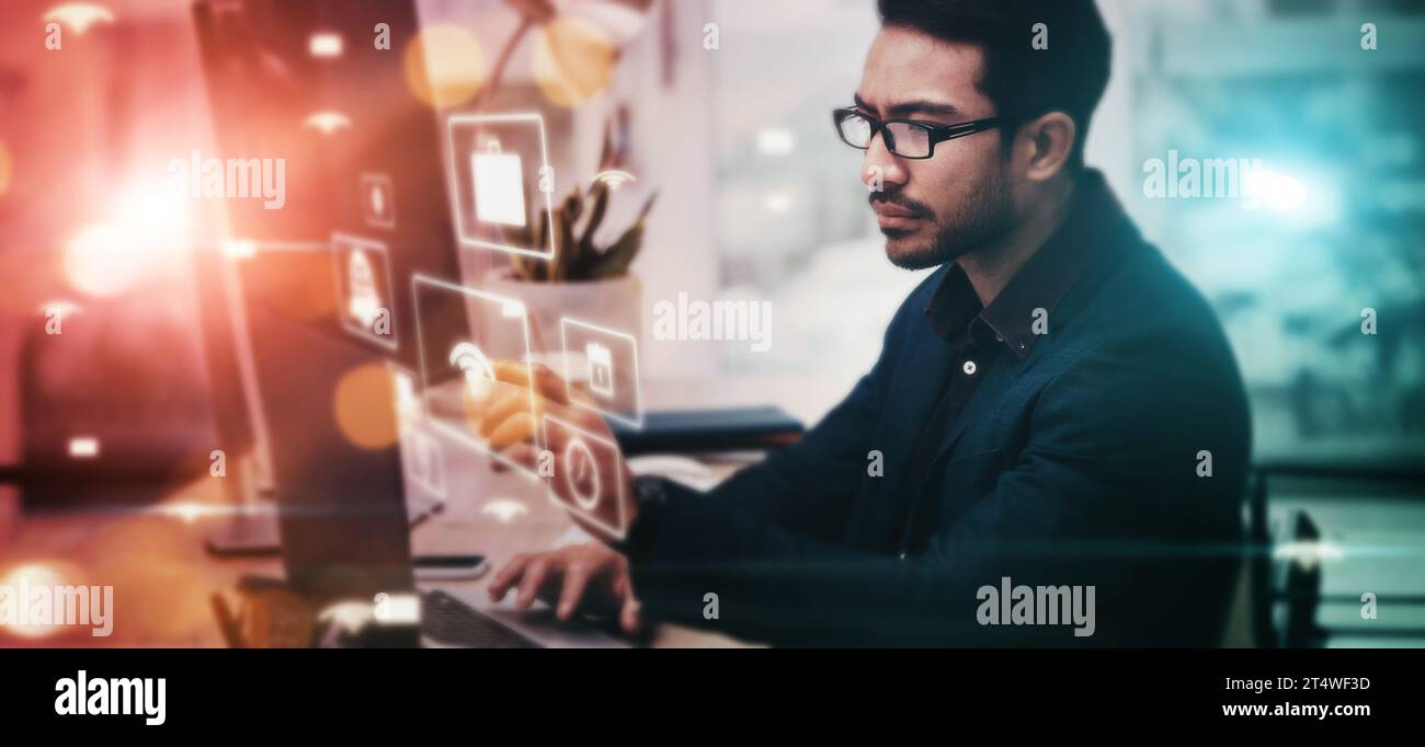 Holographic ui hi-res stock photography and images - Alamy