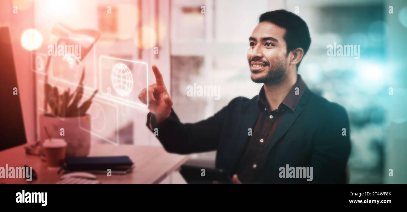 Holographic ui hi-res stock photography and images - Alamy