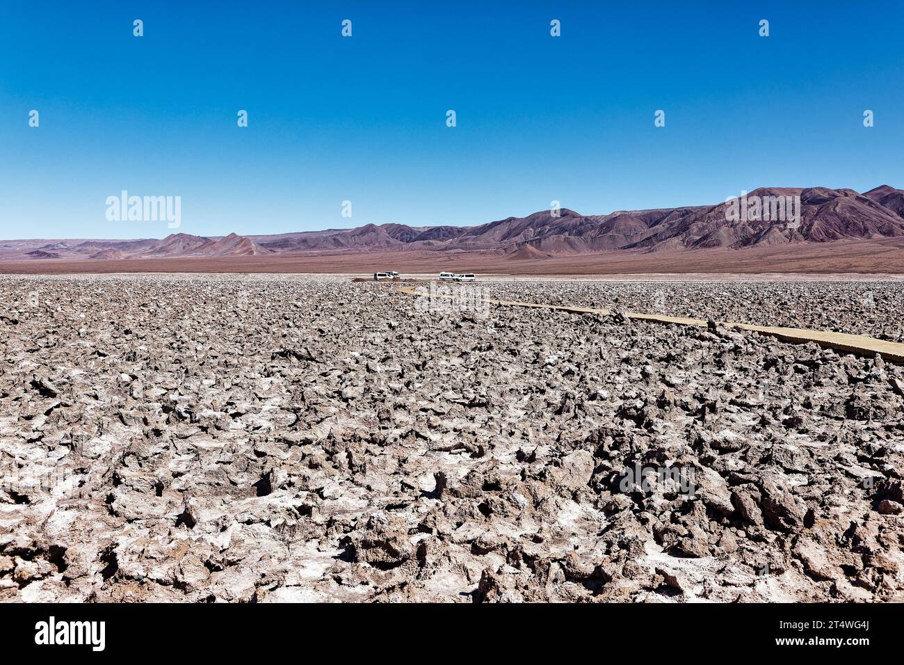 Landscape of the Hidden Baltinache Lagoons - Atacama Desert - Chile ...