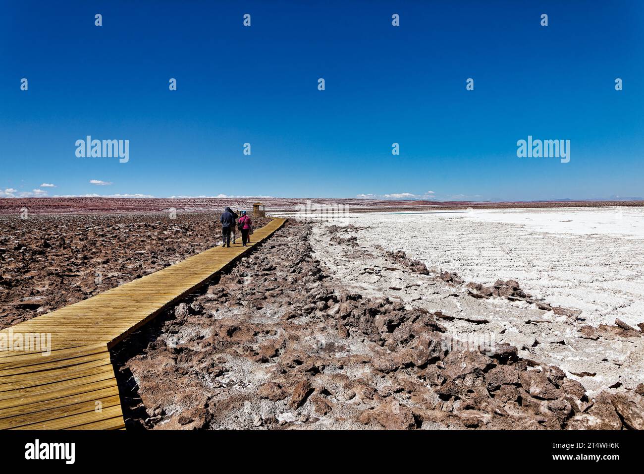 Landscape of the Hidden Baltinache Lagoons - Atacama Desert - Chile ...