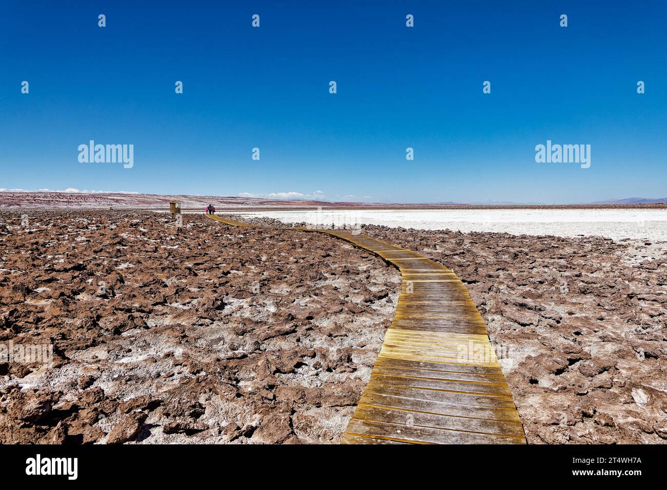 Landscape of the Hidden Baltinache Lagoons - Atacama Desert - Chile ...