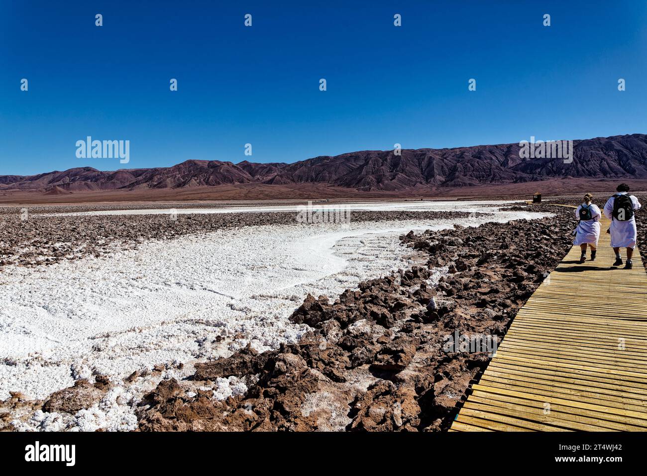 Landscape of the Hidden Baltinache Lagoons - Atacama Desert - Chile ...