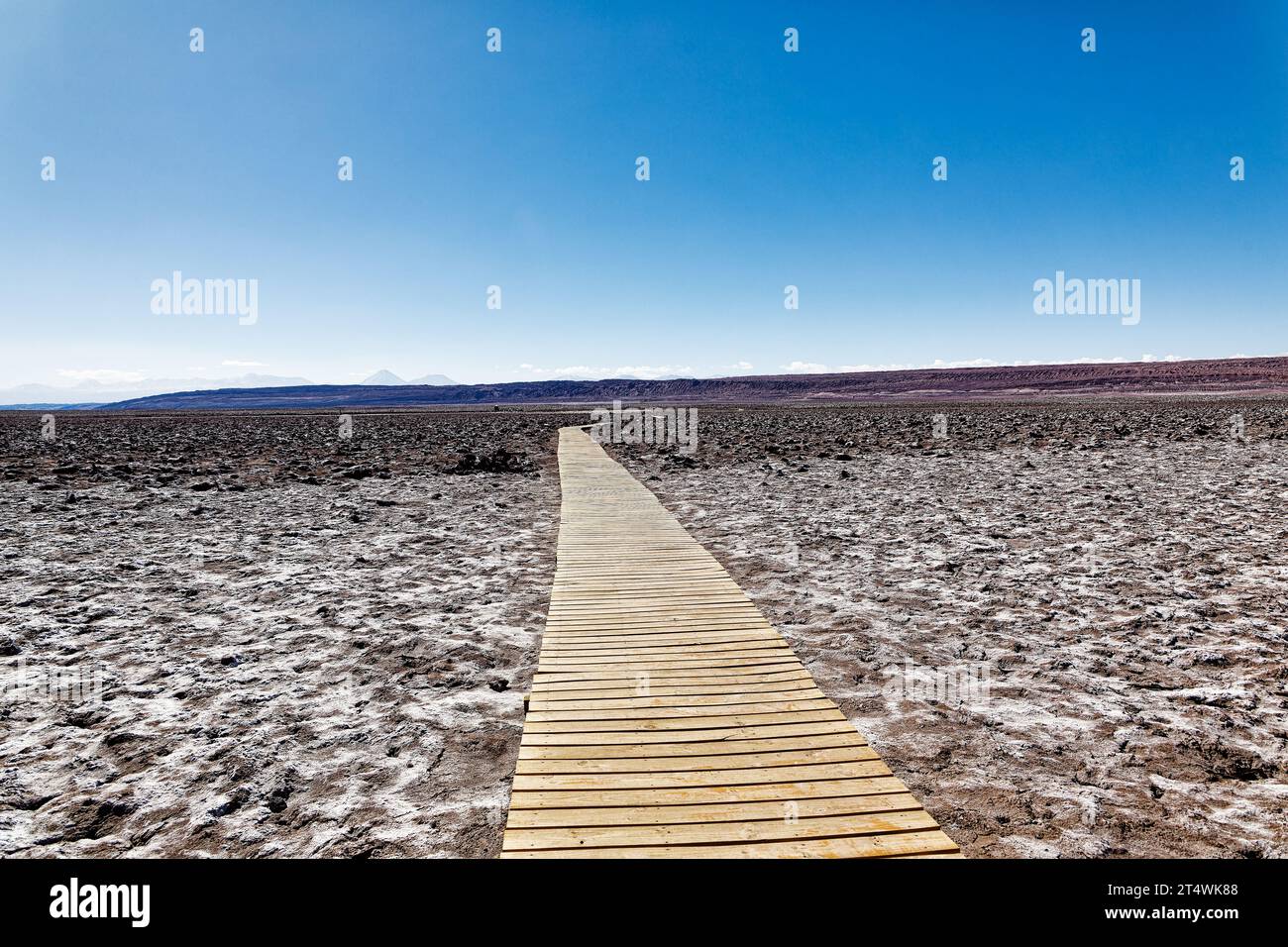 Landscape of the Hidden Baltinache Lagoons - Atacama Desert - Chile ...