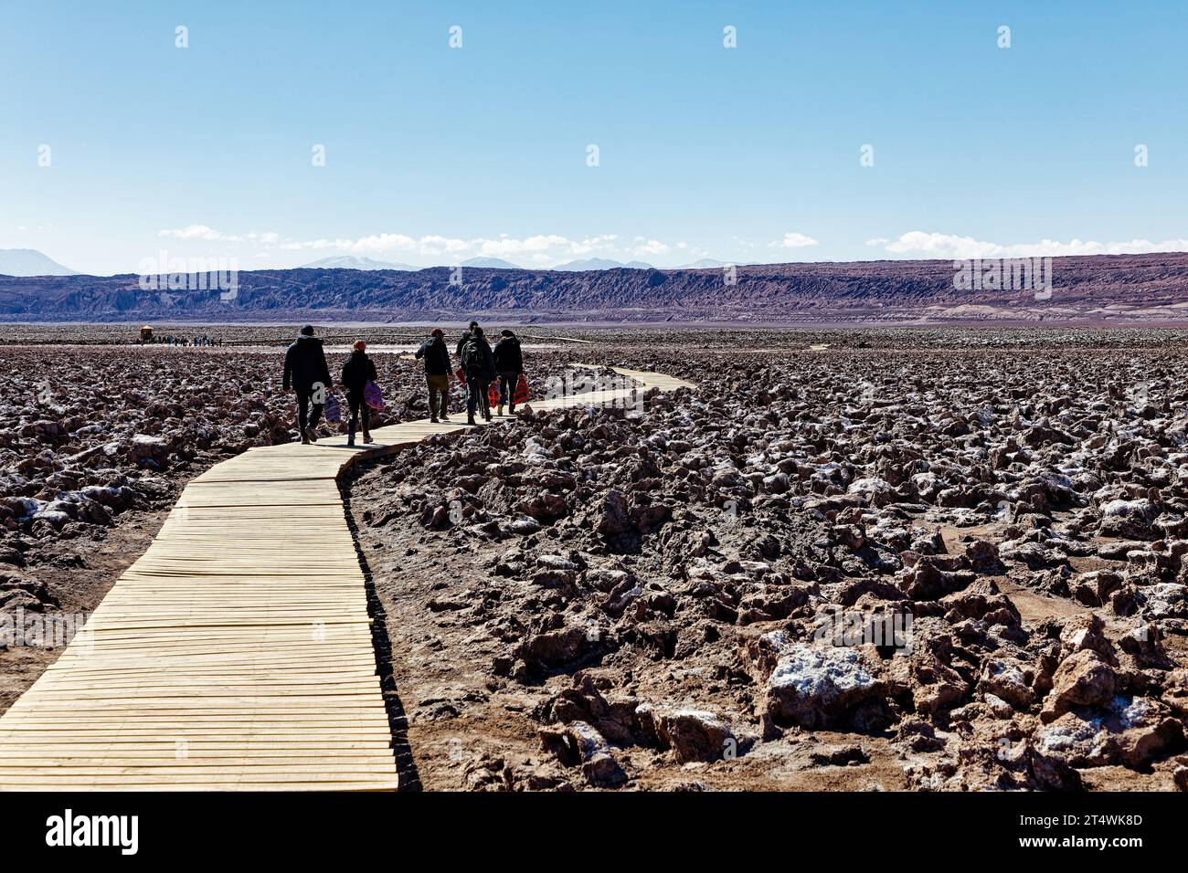 Landscape of the Hidden Baltinache Lagoons - Atacama Desert - Chile ...