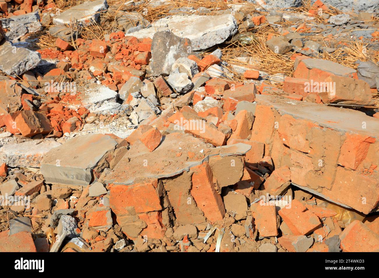Crushed concrete blocks Stock Photo - Alamy
