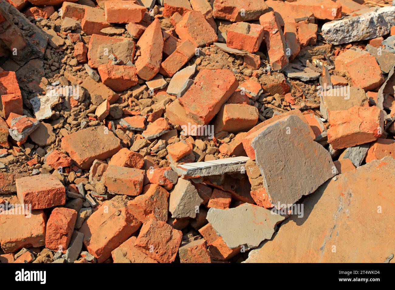Crushed concrete blocks Stock Photo - Alamy