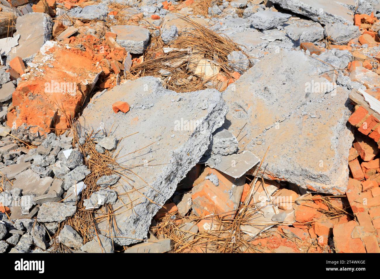 Crushed concrete blocks Stock Photo - Alamy