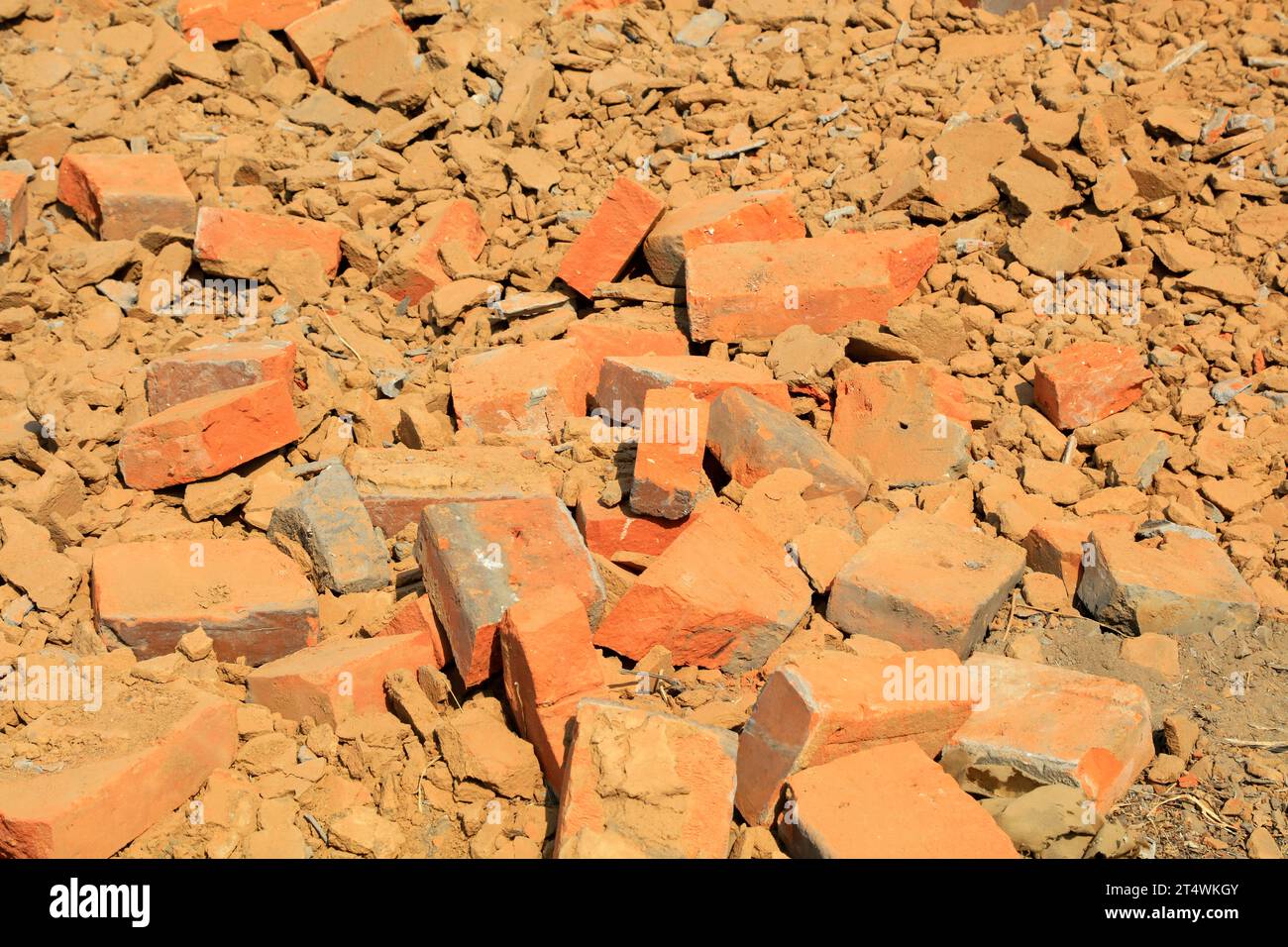 Crushed concrete blocks Stock Photo - Alamy
