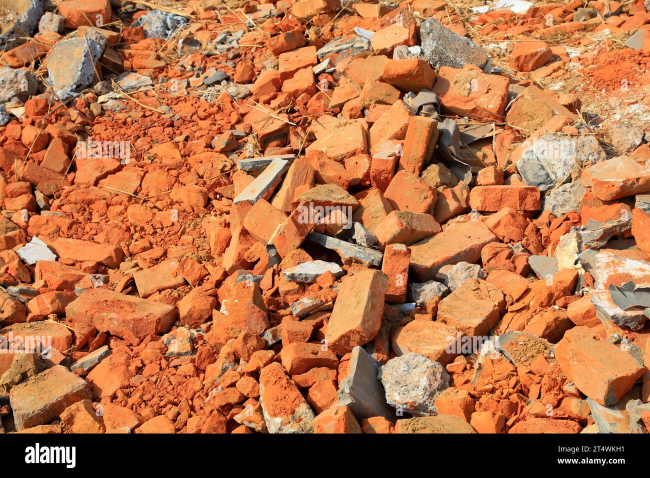 Crushed concrete blocks Stock Photo - Alamy