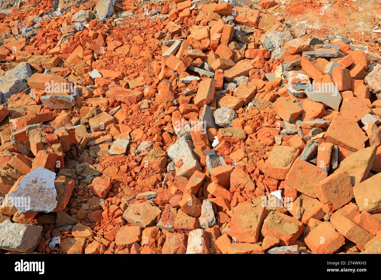 Crushed concrete blocks Stock Photo - Alamy