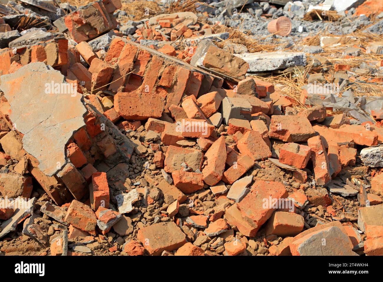 Crushed concrete blocks Stock Photo - Alamy
