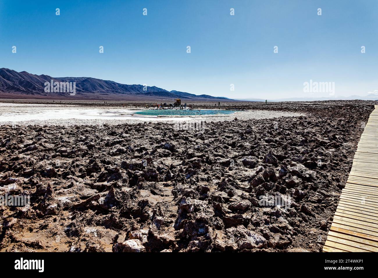 Landscape of the Hidden Baltinache Lagoons - Atacama Desert - Chile ...