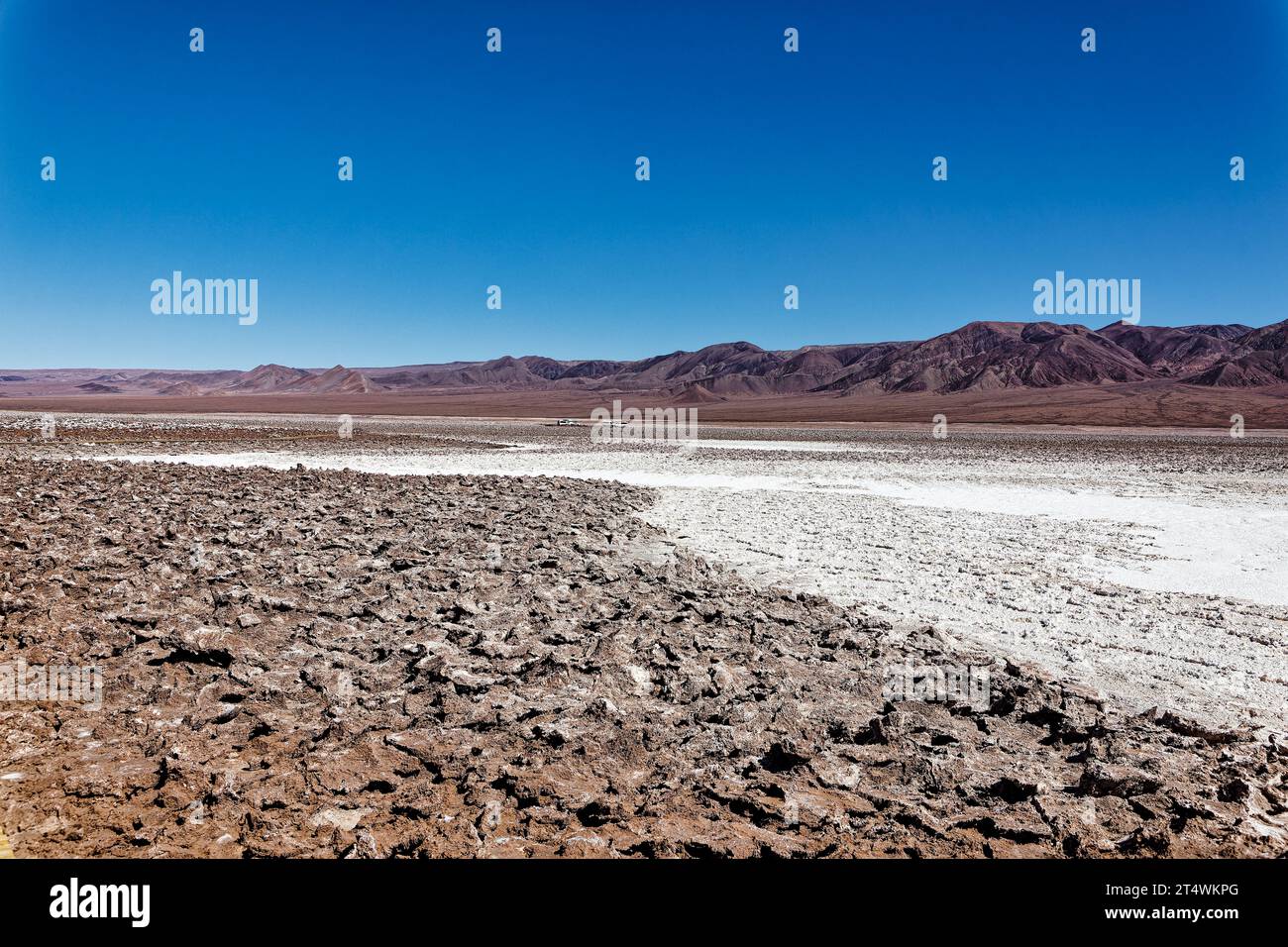 Landscape of the Hidden Baltinache Lagoons - Atacama Desert - Chile ...