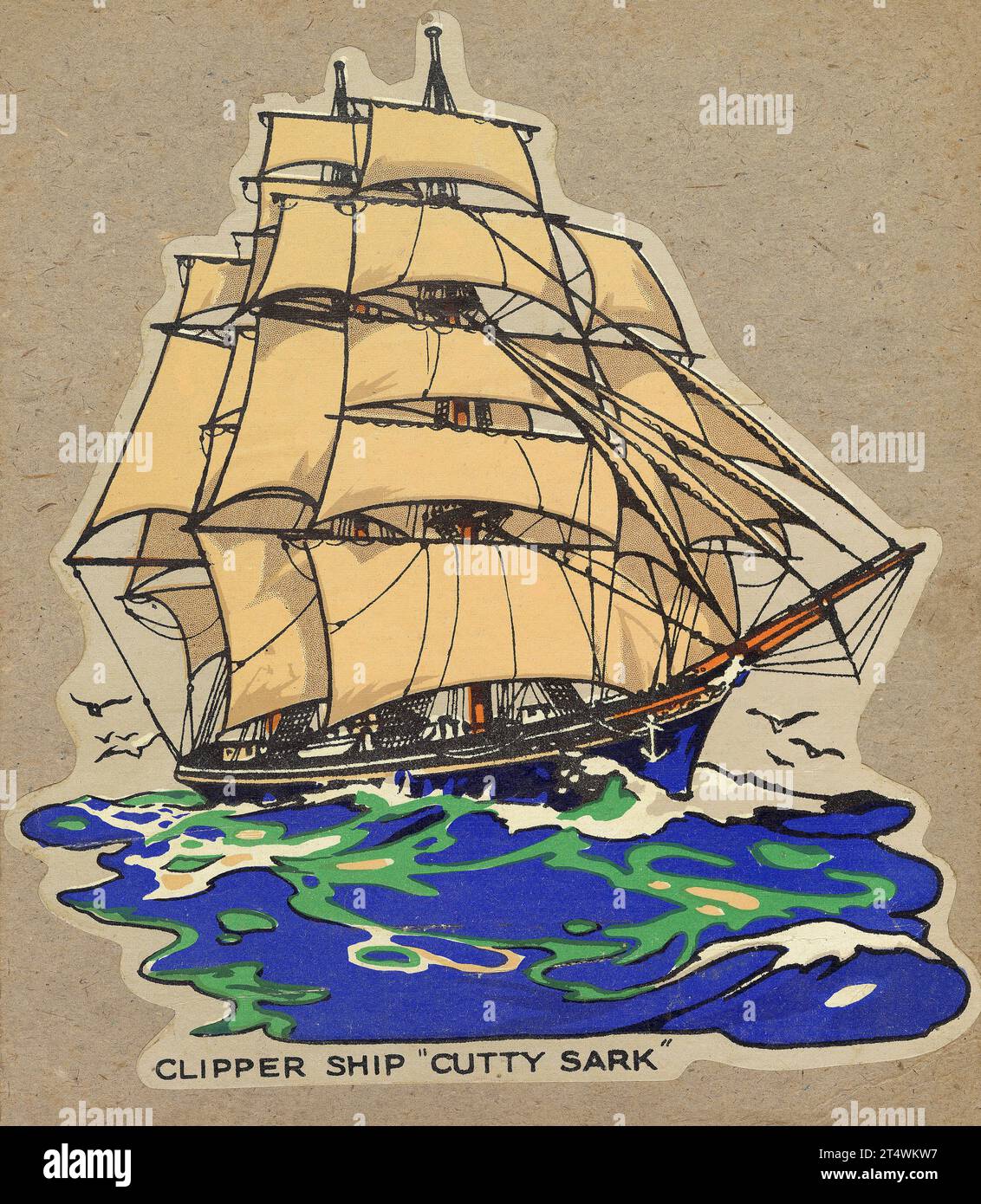 CUTTY SARK, A BRITISH CLIPPER SHIP BUILT IN SCOTLAND IN 1869 FOR JOHN ...
