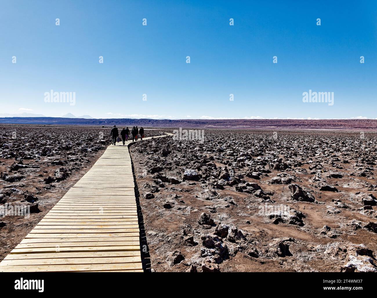 Landscape of the Hidden Baltinache Lagoons - Atacama Desert - Chile ...