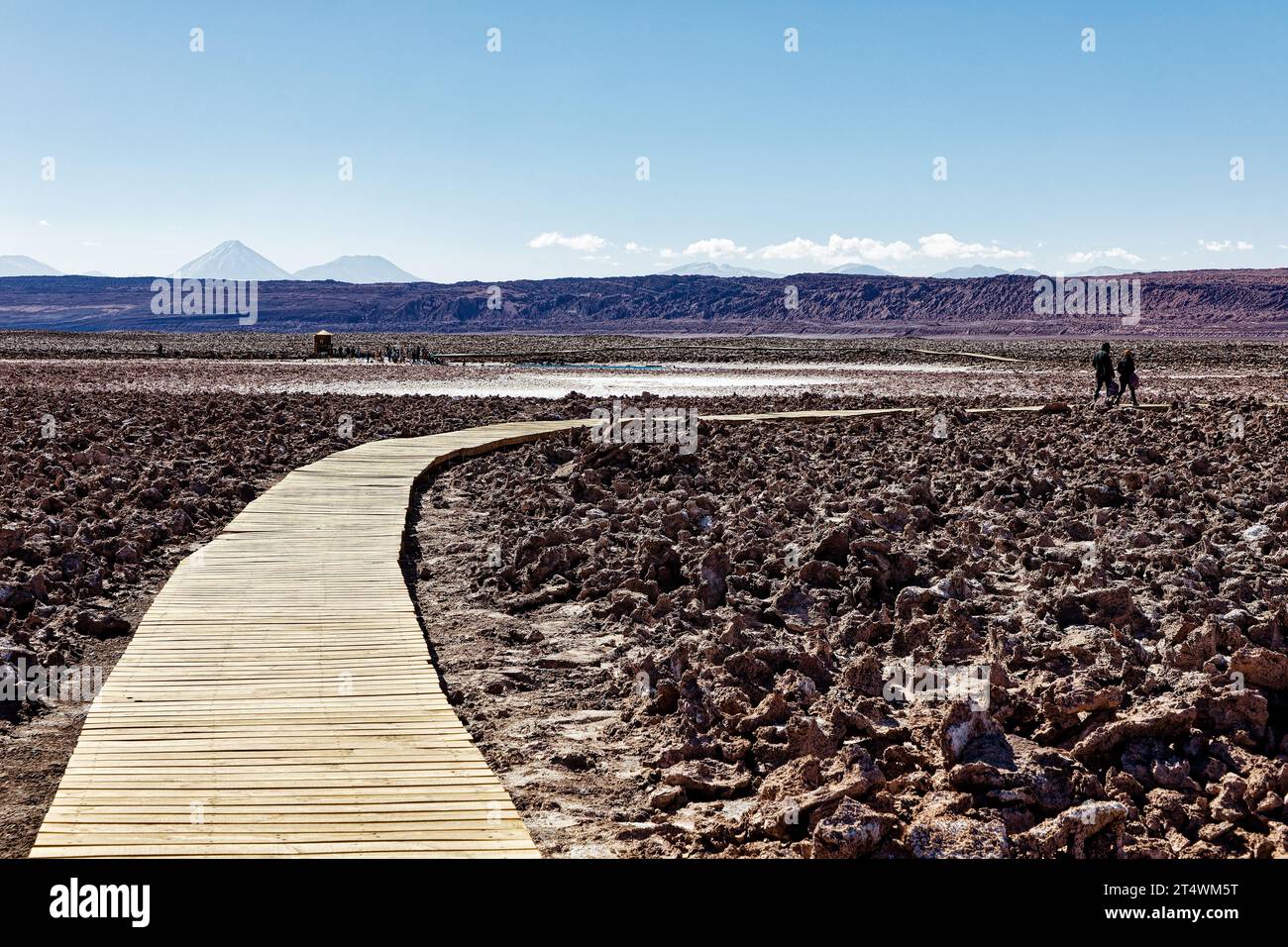 Landscape of the Hidden Baltinache Lagoons - Atacama Desert - Chile ...