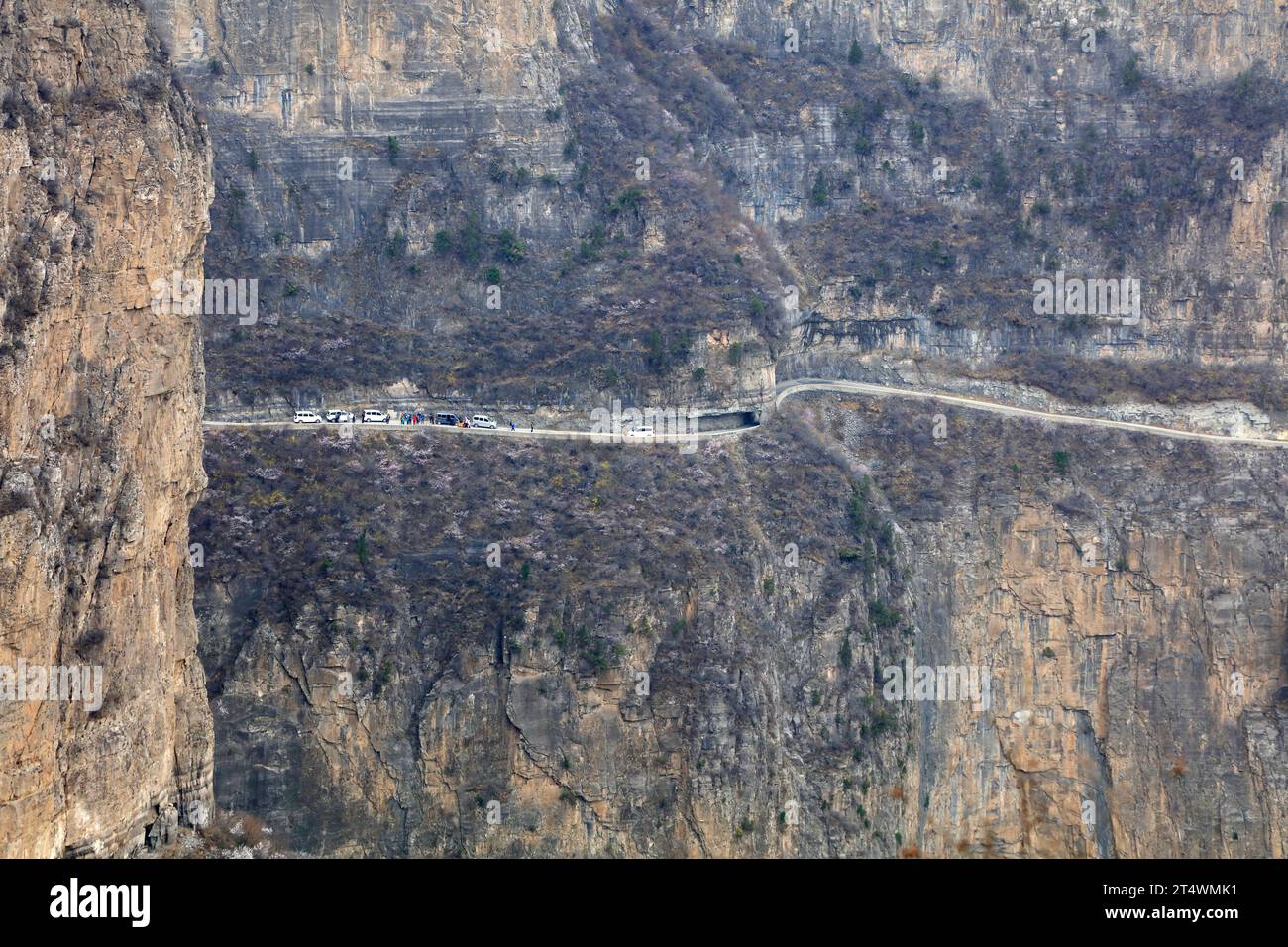 Kunshan hang wall highway, Lingchuan county, Shanxi province, China ...