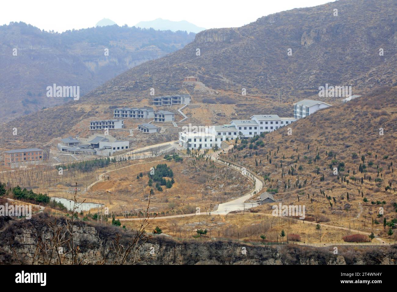 hillside building in Western China Stock Photo - Alamy