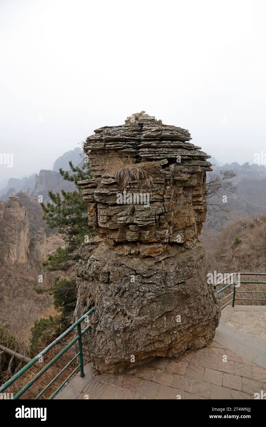 Rock landscapes and railings Stock Photo - Alamy