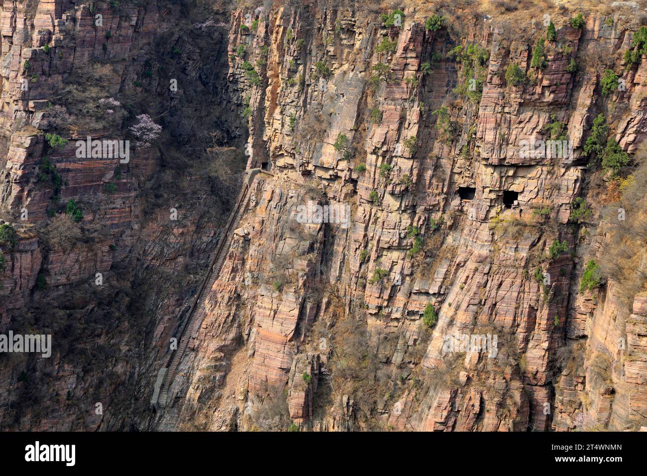Kunshan hang wall highway, Lingchuan county, Shanxi province, China ...
