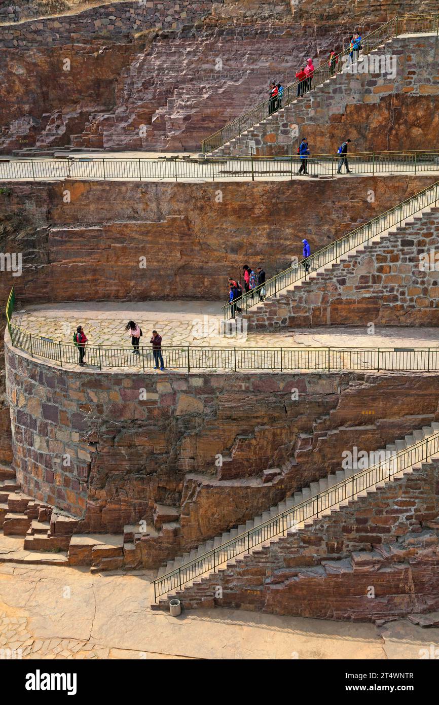 rock steps in a scenic spot Stock Photo - Alamy