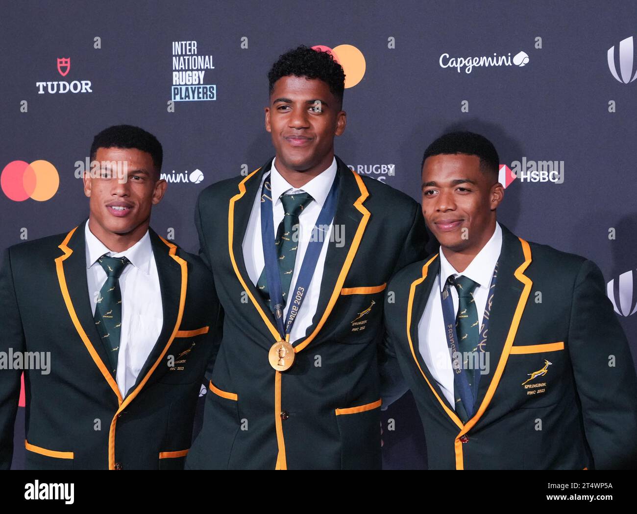 Paris, France. 29th Oct, 2023. Kurt-Lee Arendse, Canan Moodie and Grant ...