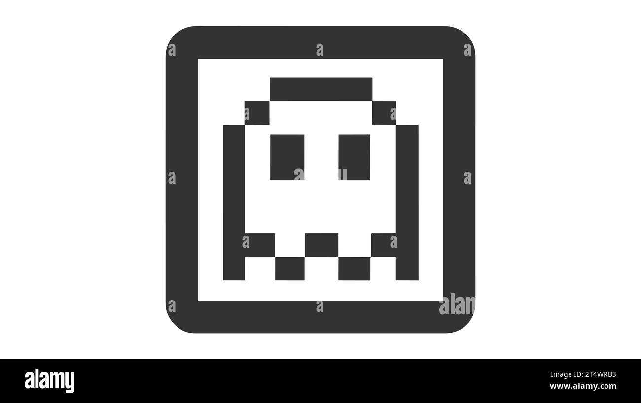 Game ghost icon. Vector illustration on white background Stock Vector ...