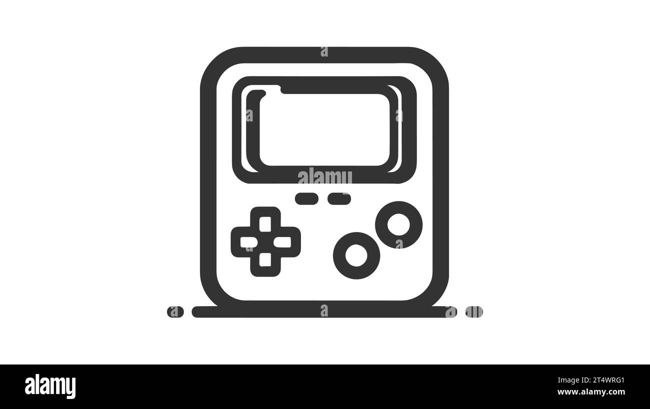 Portable game player. Old portable console games. Retro games gadget of ...