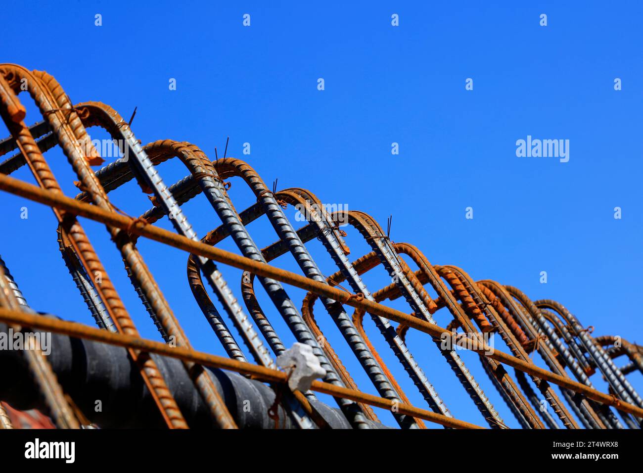 Rebar component Bind together Stock Photo - Alamy