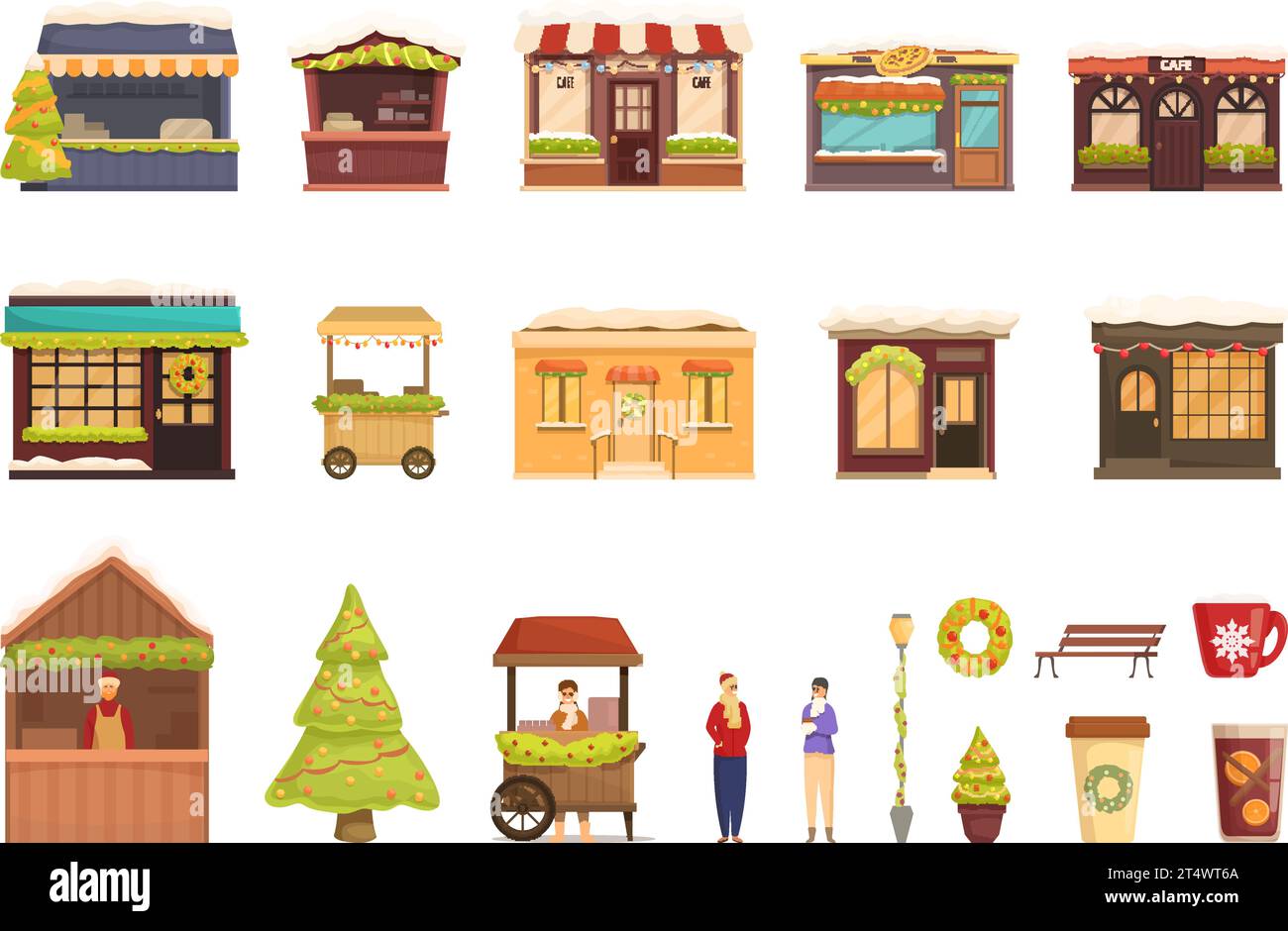 Food drink kiosk on Stock Vector Images - Alamy