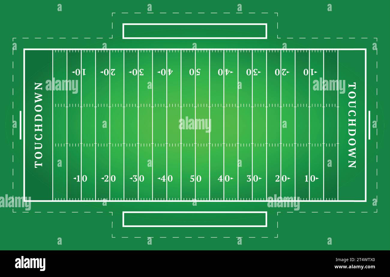 American football stadium top view Stock Vector Images - Alamy