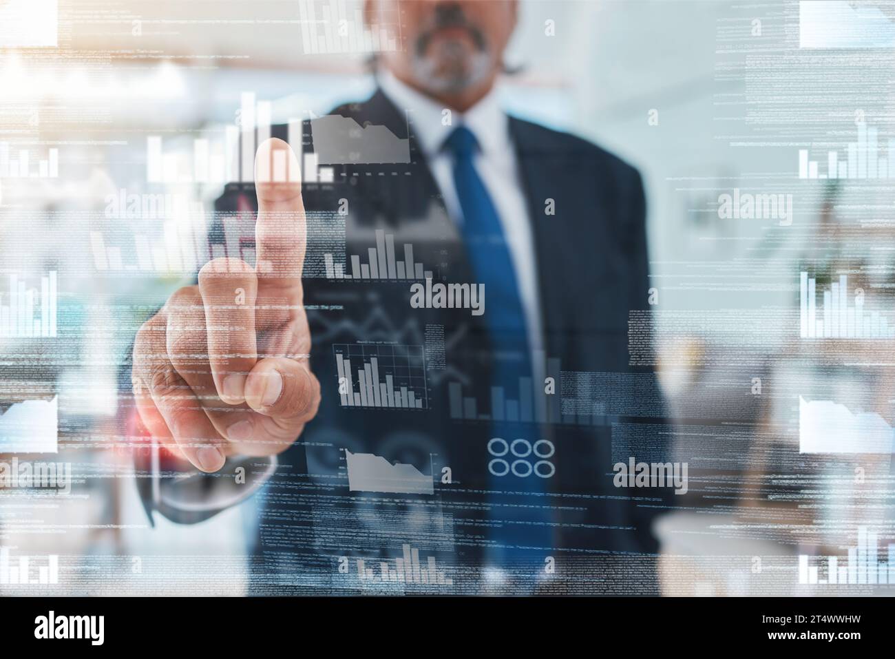 Hand press overlay businessman hi-res stock photography and images - Alamy