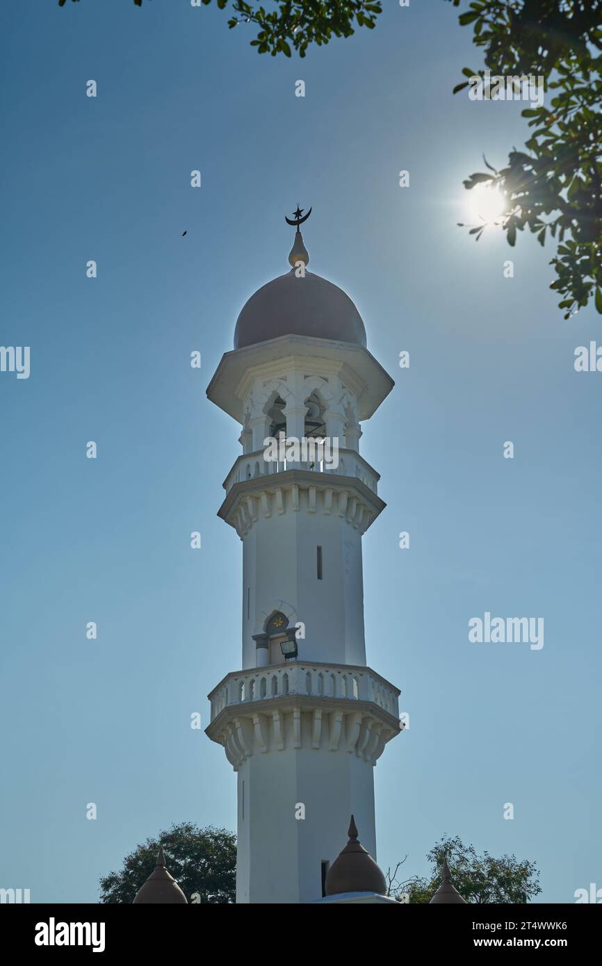 Close-up the minarets of the mosque. Islam, religion and architecture ...