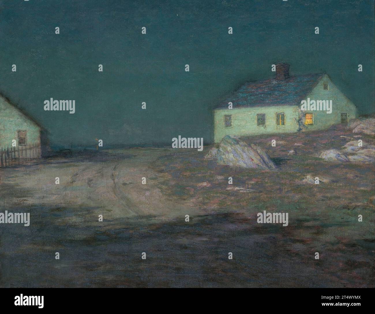 Birge Harrison - The Harbour Light Stock Photo - Alamy