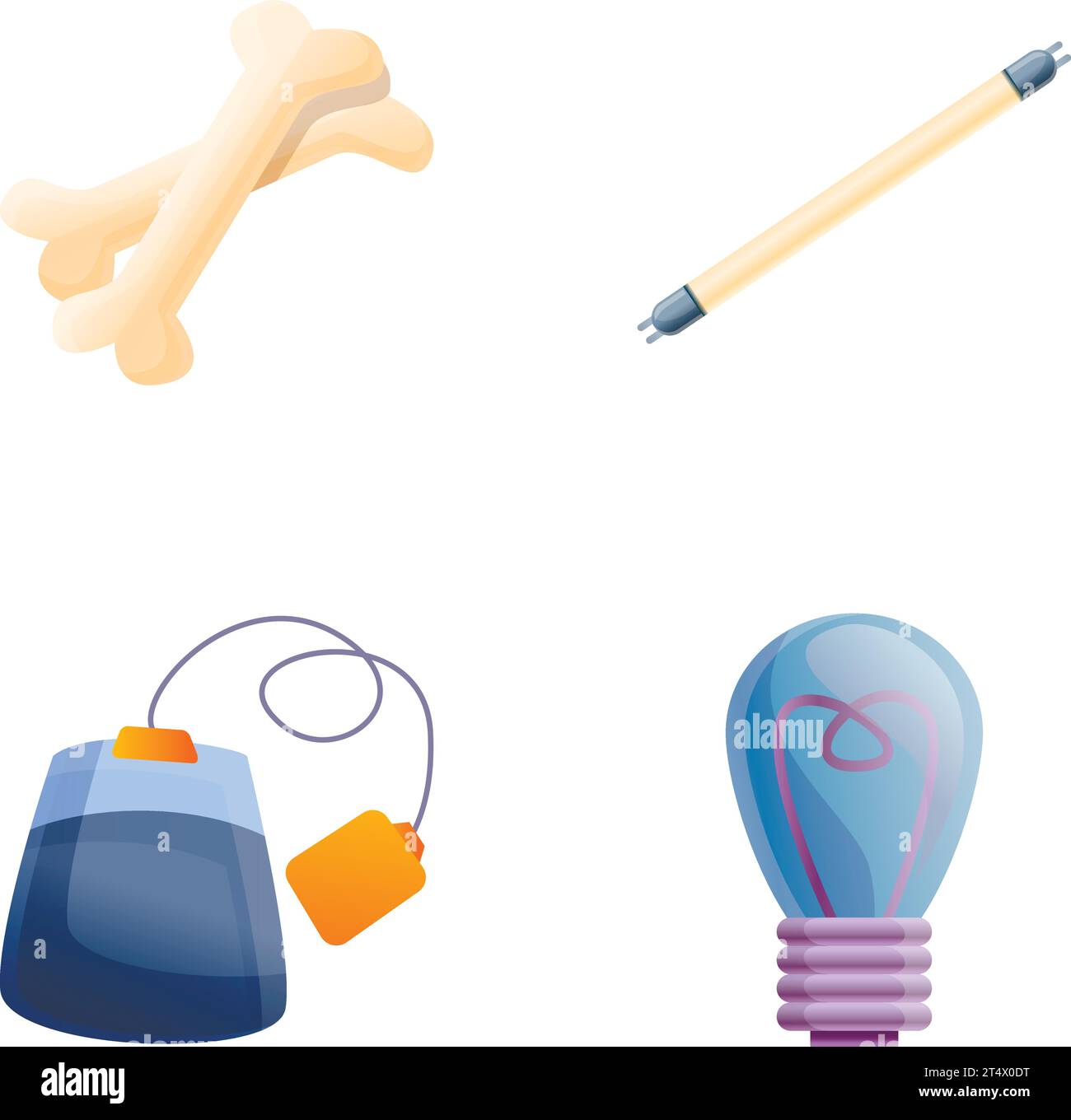 Household waste icons set cartoon vector. Waste separation. Ecology ...