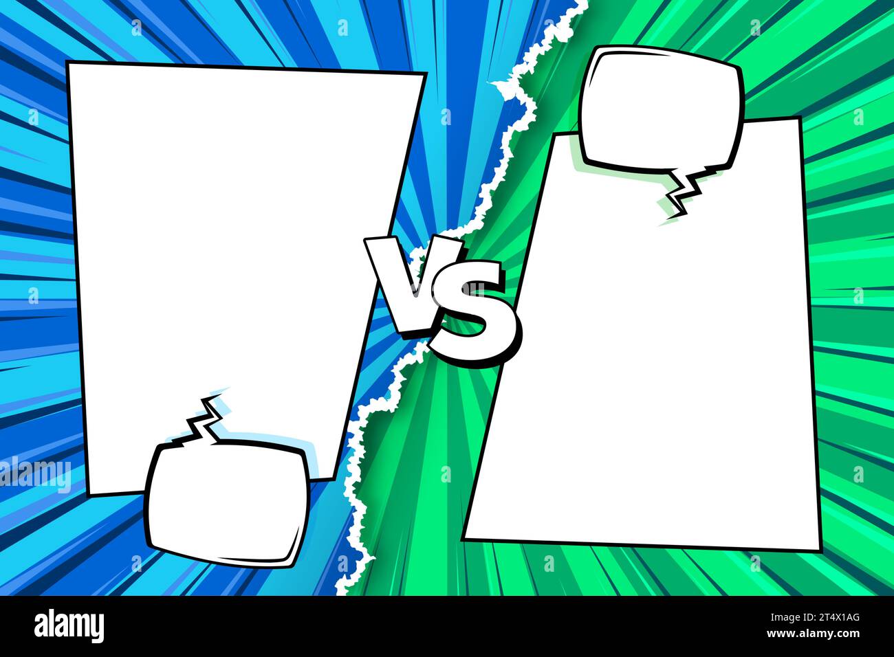 Cartoon comic background. Fight versus. Comics book colorful ...